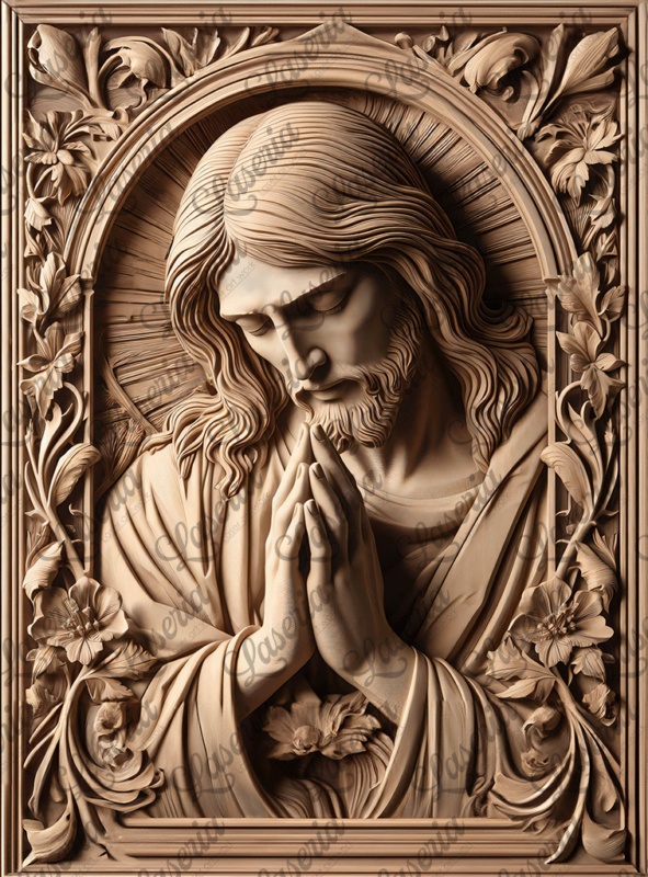 Engrave ready photo Of Jesus - laseria.net