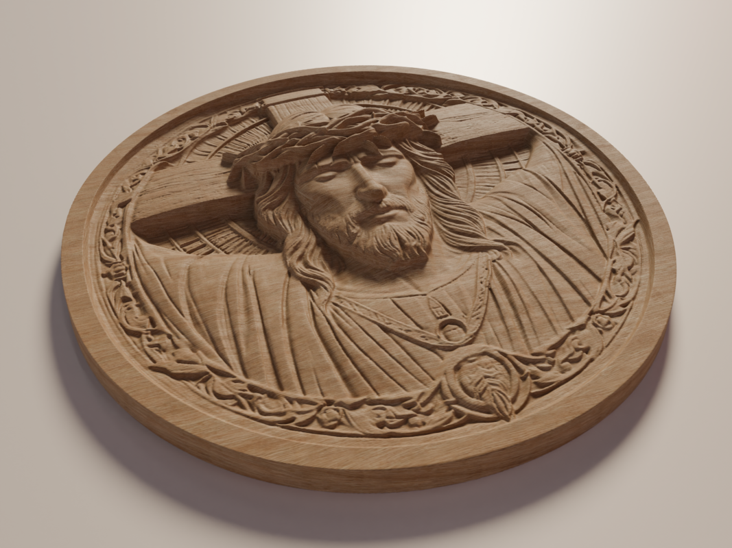 3D STL Digital File Jesus Christ Wall Art | CNC Router Engraving | 3D ...